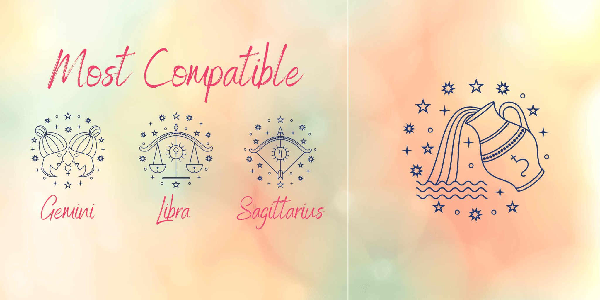 Aquarius Compatibilty - Most & Least Compatible Signs | Fabrique